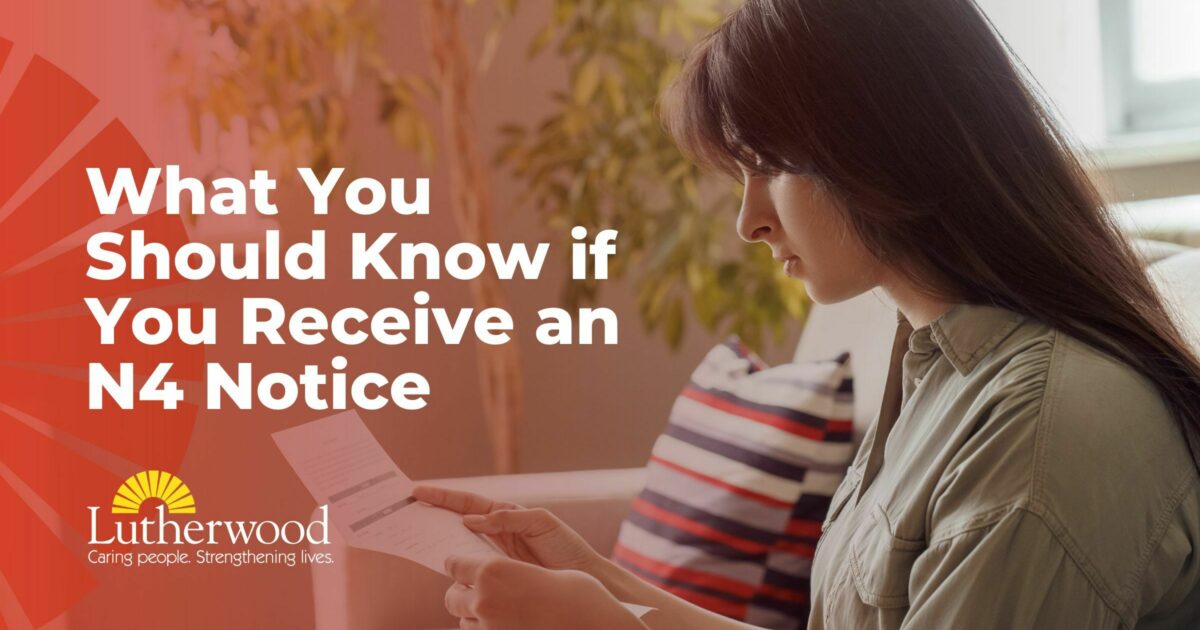 What is an N4 Notice and what should I do? Waterloo Region - Lutherwood